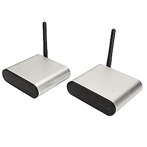 AV Transmitter Receiver Wireless Audio Video Transmitter Receiver 8 Channel Stable Plug and Play 5.8GHz 100‑240V Noiseless for TV (US Plug)