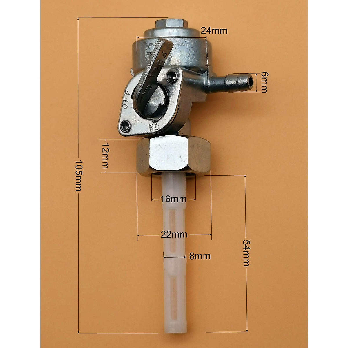 YAMAKATO Predator 9000 8750 6500 4000 4375 Generator Fuel Tank Shut Off Valve Fuel Petcock for Centurion Honda Westinghouse Duromax Durostar Powermate Powerhorse ETQ M16X1.5mm 3/16in