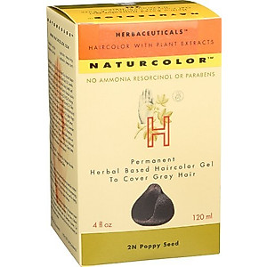 naturcolor Haircolor - Poppy Seed Hair Dye, 4 Fl Oz (2N)