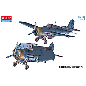 Academy 1/48 USA F4F-4 Wildcat Battle of Midway Plastic Model 12355 (Airplane)