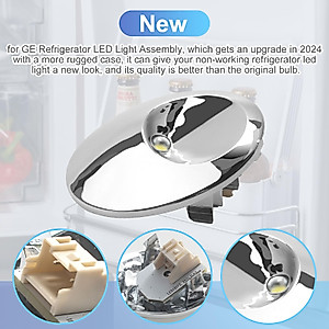 Aulpq Refrigerator LED Light Assembly WR55X11132 for Ge Led Refrigerator Light Bulb Covers Assembly - 2024 New Up