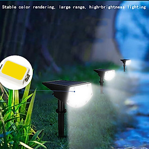 ZHUANYIYI Outdoor Solar Lawn Spotlights, Garden Wall-Mounted Landscape Lighting, All-Weather Home Garden Pavement Waterproof Decorative Lights