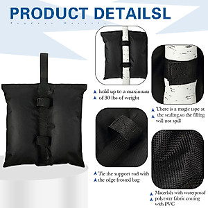 Sratte 12 Tent Weight Bags Canopy Weights Sand Bags Waterproof Canopy Tent Sandbags for Pop up Canopy Tent Legs Patio Gazebo Umbrella Base Pool Ladder Outdoor Sand Bags