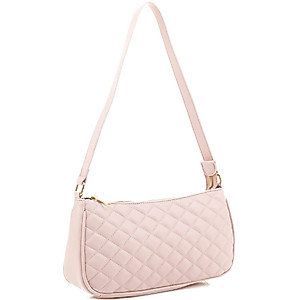 Womens Girls Minimal Vintage Retro Small Vegan Leather Shoulder Bag Purse Wallet Set (French-Blue (Royal-Blue))