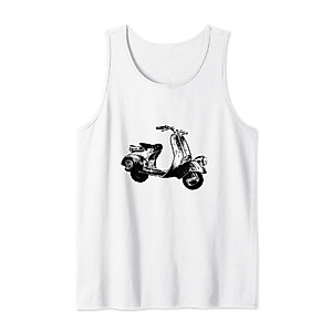 Vespa Vintage Minimalist Retro Aesthetic Tank Top