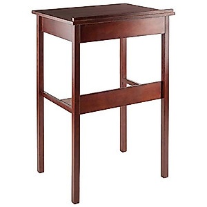 Winsome Ronald High Desk, Walnut, 27.95x21.73x41.89