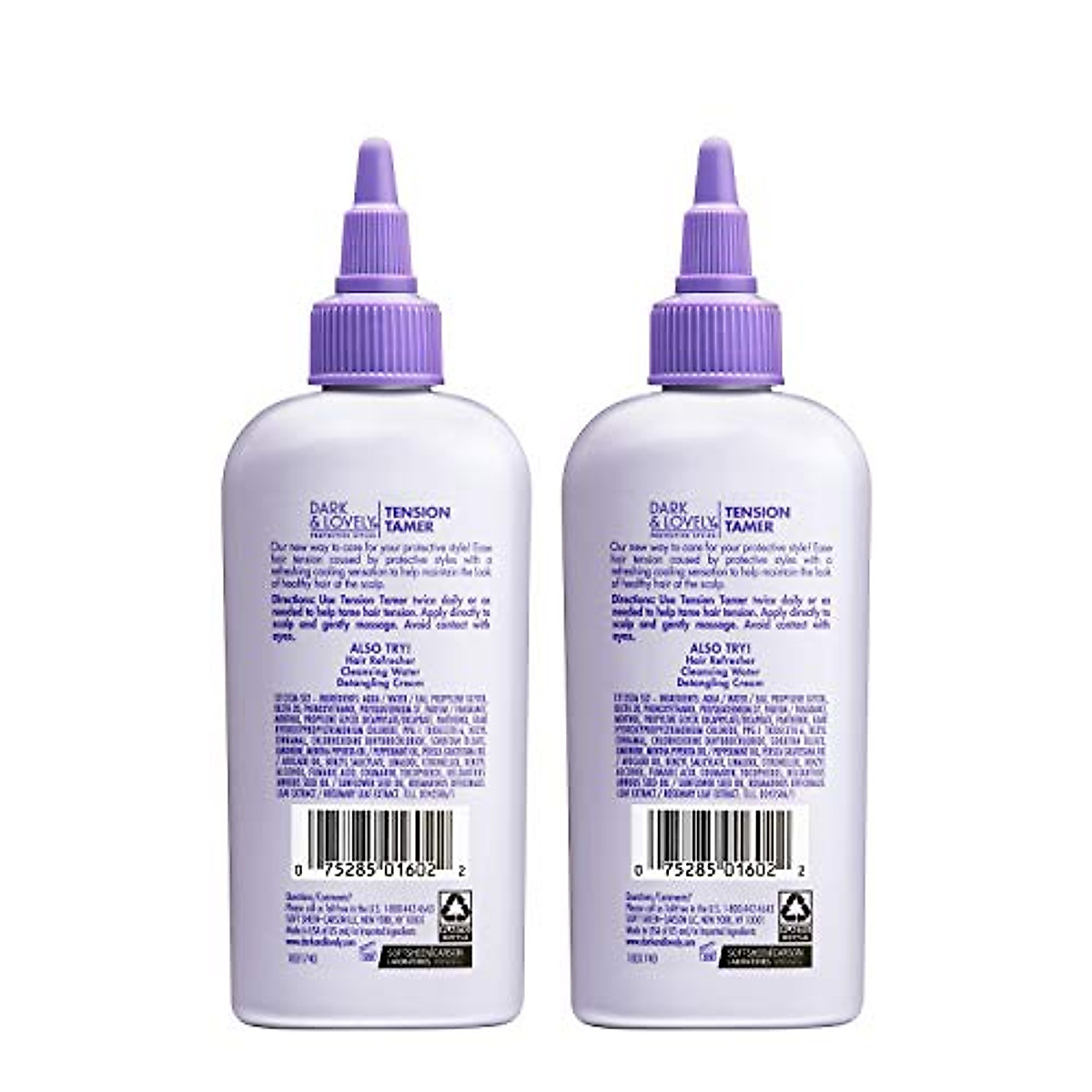 SOFT SHEEN/CARSON INC Dark and Lovely for Protective Style Cleansing Water and Cream Detangler Kit Shampoo with Aloe and Conditioner with Avocado and Peppermint 2 Count