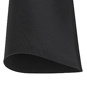 MIIDII Shoe Sole Repair Rubber Soling Sheet, Non-Slip Shoe Pads Replacement for Bottom of Shoes (Black)