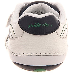Stride Rite boys Srt Soft Motion Artie Athletic Sneaker, White/Navy, 3.5 Infant US
