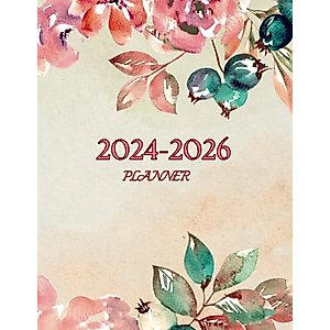 2024-2026 Monthly Planner: 3 Year Calendar Large Size 8.5x11 inches | 36 Months Jan 2024 - Dec 2026 with Federal Holidays | Monthly Design ( Calendar 2024-2026 for Purse)