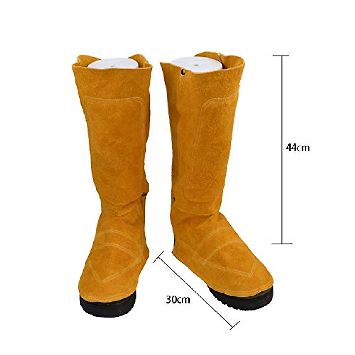 NEWCOMDIGI Welder Shoe Protector, Long Calf Protectors, Heat and Abrasion Resistant Welding Spats Shoes Cover, Welder Thick Protection Boot Cover