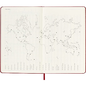 Moleskine Classic 18 Month 2022-2023 Weekly Planner, Hard Cover, Large (5" x 8.25"), Scarlet Red