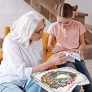 VIGEGU Tree Stamped Cross Stitch Kits, Counted Cross Stitch Kits for Adults Beginners,Embroidery Kits,Full Range of Cross-Stitch Stamped Kits Needlecrafts for Home Wall Decor 11.7X11.7 inch