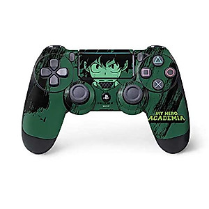 Skinit Decal Gaming Skin for PS4 Pro/Slim Controller - Officially Licensed Funimation Deku Design