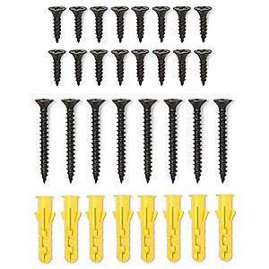 Floating Rustic Wood Shelves- Set of 2- Barn Door White Wash- Natural Pine Finish- Fir Wood & Iron- Wall Decor- Mounting Hardware Included- Farmhouse Shelf- Small & Medium- Modern Decor (White Wash)