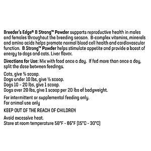 Revival Animal Health Breeder's Edge B Strong Powder, B-Complex Vitamins- 300 gm