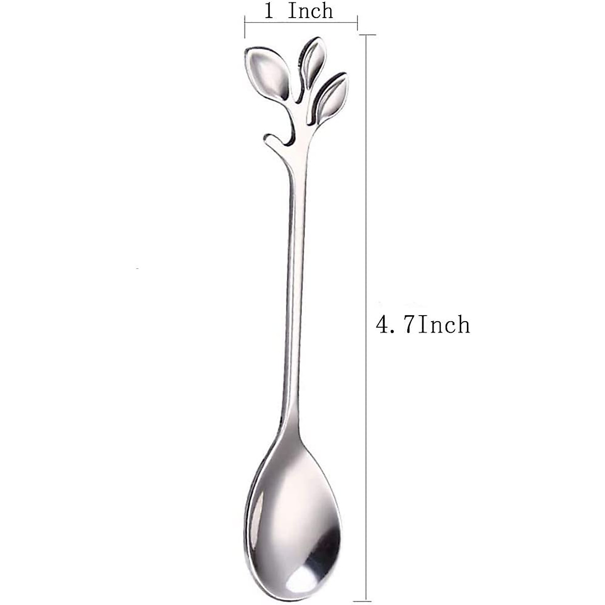 Set of 24 Coffee Drinking Spoon Teaspoon Set Wedding Favors Gifts,Coffee Spoon Wedding Gifts for Guests Bridal Shower Souvenirs Party Supplies Baby Shower Party Giveaways (Silver, 24)