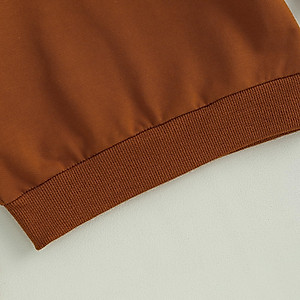 BULINGNA Toddler Baby Girl Boy Thanksgiving Sweatshirt Pumpkin Letters Print Long Sleeve Pullover Tops Fall Outfit (A, 18-24 Months)