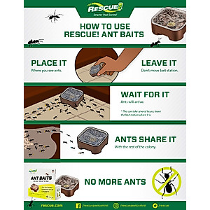 RESCUE! Ant Baits - 4 Bait Stations