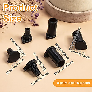 CHANZET Solar Panel Connector 8 Pairs, Solar Cable Connectors Weather Resistant Dust Male and Female Cap