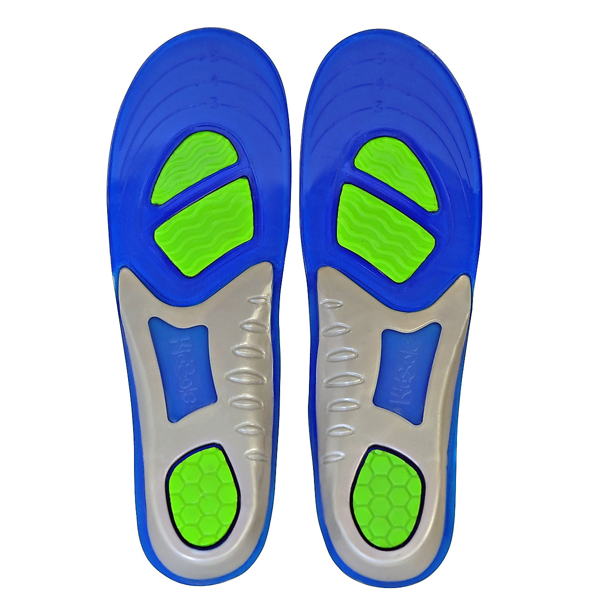 Children's Athletic Gel Insoles for Cushion and Comfort for Active Children ((24 CM) Kids Size 2-6)
