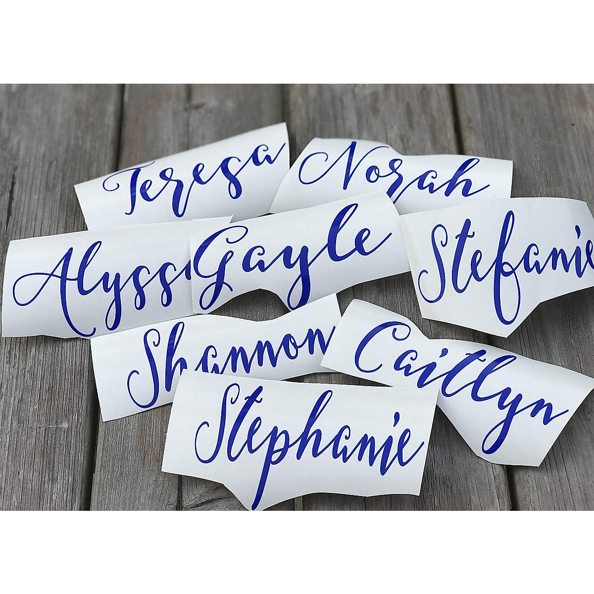 Personalized Bridesmaid Vinyl Decal ONLY DIY for Tumblers Cups Rose Gold on Champagne Glasses Maid of Honor Gifts