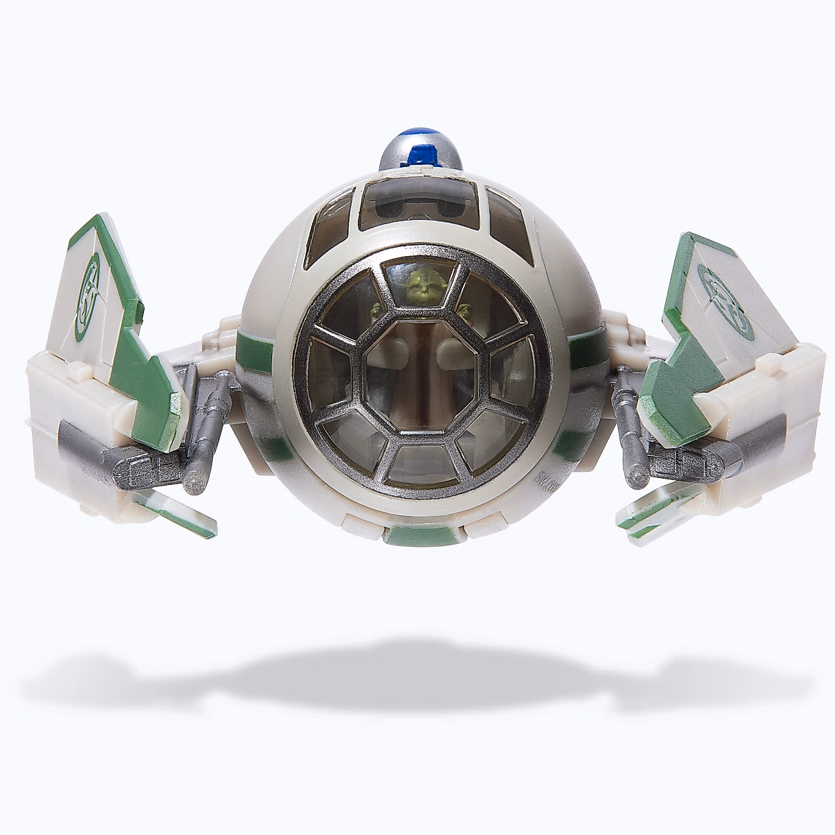 Star Wars Micro Galaxy Squadron Yoda's Jedi Starfighter 8cm Light Armour Class Ship with 1" Yoda and R2-D2 Micro Figures