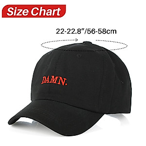 AFOGELK Embroidered Dad Hat Adjustable Snapback Baseball Cap Black