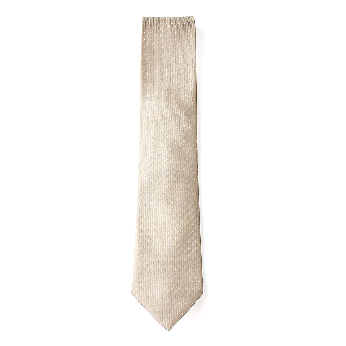 Spring Notion Men's Woven Dotted Necktie Champagne