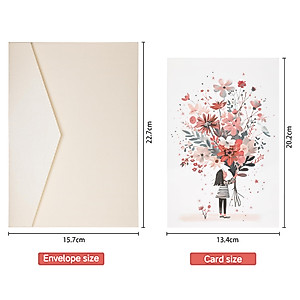 Sawnfay Thank You Card, Thank You Gifts for Men and Women, Teacher Thank You Cards, 8'' x 5.3'' Funny Thank You Cards with Envelopes