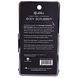 Cleanlogic Detox Purifying Charcoal Body Scrubber, 1 Count
