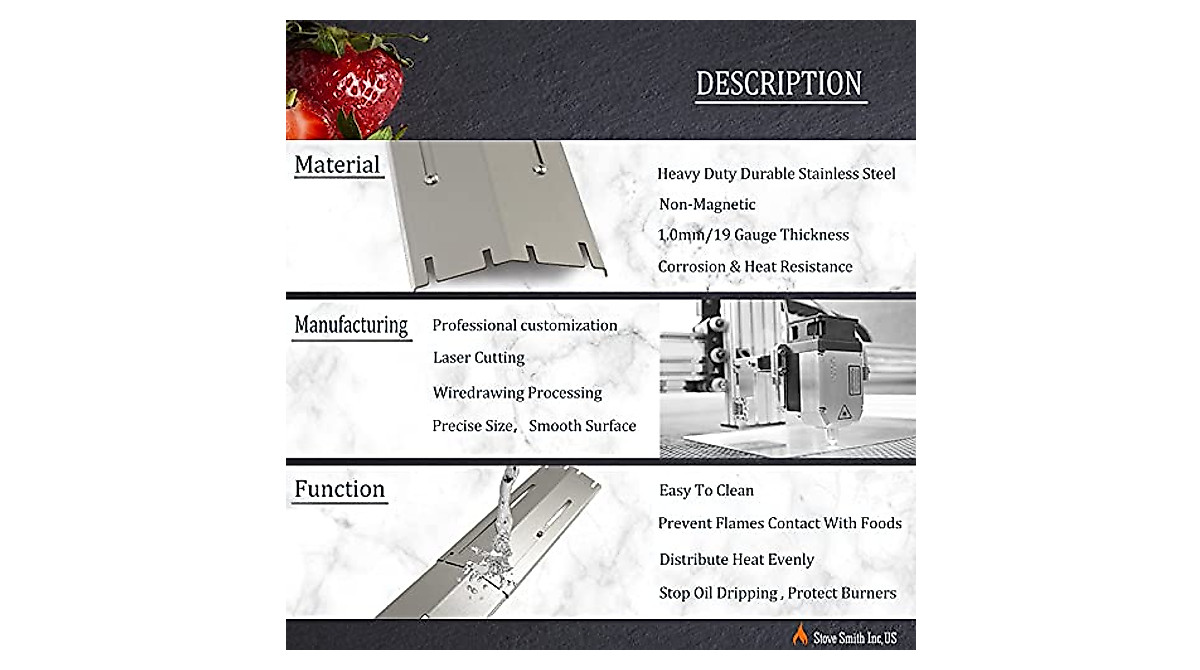 Universal Adjustable Grill Heat Plates & Burner Covers