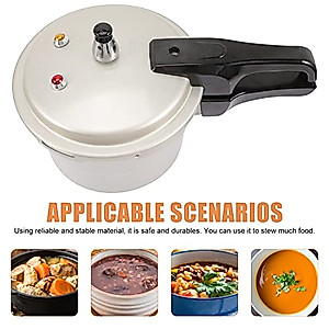 Operitacx Pressure Cooker 10 Quart Aluminum Pressure Cooker Mini Small Cooking Pot Gas Steamer Electric Ceramic Stove Safety Pressure Cooker For Induction All Cooktops 3L Pressure Canner