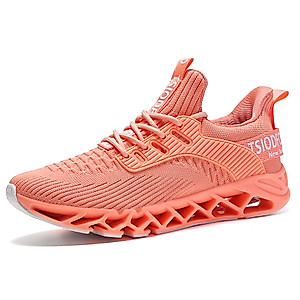 SKDOIUL Tennis Shoes for Women Sneakers Size 11 Pink Casual mesh Sport Walking Shoes Breathable Athletic Workout Running Sneakers