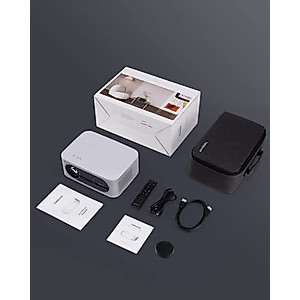 Projector with WiFi and Bluetooth, TURBOAMP 5G Native 1080P Movie Projector, 4K Supported, 300 ANSI lm 200" Display Home Movie Theater Projector, Compatible w/TV Stick/Phone/PC/PS5