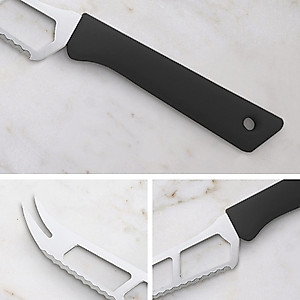 Messermeister German 6” Cheese & Tomato Knife, Black - Made in Solingen, Germany