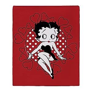 CafePress Betty Boop Circle of He Super Soft Fleece Plush Throw Blanket, 60"x50"