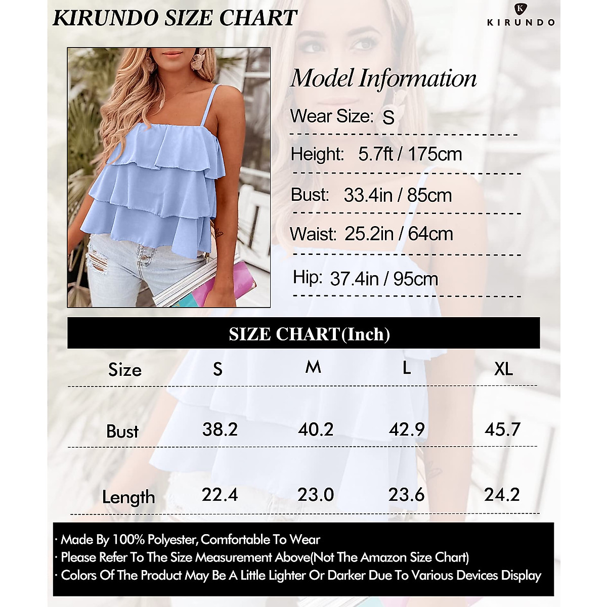 KIRUNDO Women's 2025 Summer Spaghetti Strap Cami Tank Tops Tiered Ruffle Tie Shoulder Flowy Sleeveless Shirts Camisole(Jujube Red, Medium)