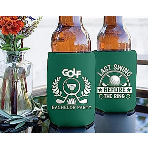 Pop Nordic Golf Can Cooler, Golf Bachelor Party Can Sleeves for Women Men, Neoprene Insulator Beer Cozy Bulk for Wedding Bridal Shower Bachelorette Party Favor