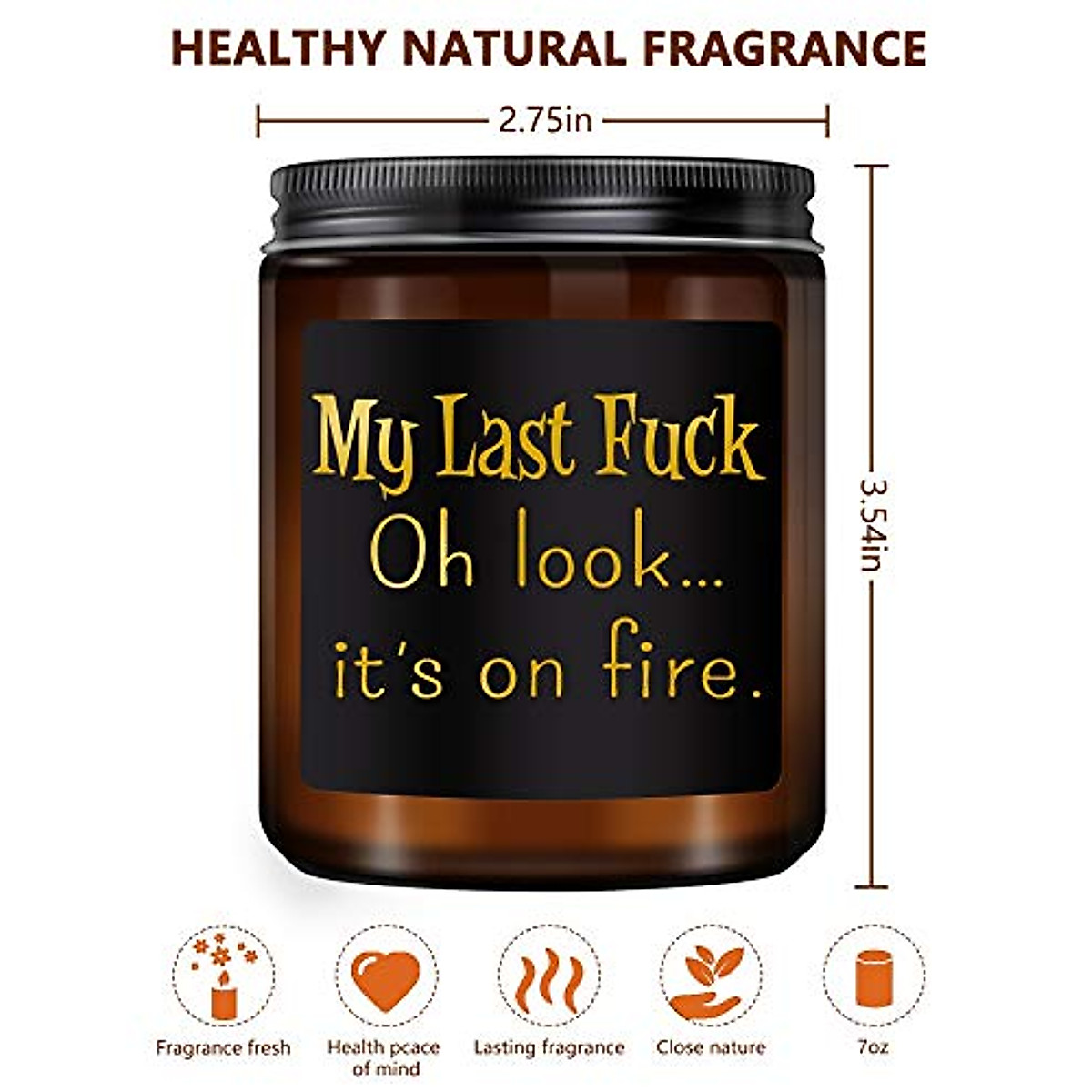 Lavender Scented Candles- Funny Gifts for Women, Men, Friend- Gift for Her, Him- BFF Gifts- Fathers Day, Valentines Day Gifts for Him, Boyfriend- Christmas Day Gifts(7oz)