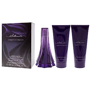 Christian Siriano Silhouette Intimate for Women - 3 Pc Gift Set 3.4oz EDP Spray, 6.76oz Body Lotion, 6.76oz Shower Gel