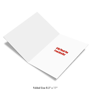 NobleWorks - Coach Thank You Greeting Card with Envelope Group, Coworker, Gang (Big 8.5 x 11 Inch) Big Thanks From The TeamJ6884TYG-US