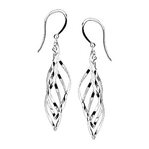 Silpada 'Whirlwind' Twisted Drop Earrings in Sterling Silver