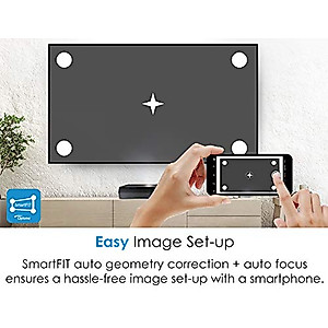 Optoma CinemaX P1 4K UHD Laser TV Home Theater Projector | Bright 3000 Lumens | Ultra Short Throw | Integrated NuForce Soundbar | Stream Netflix and Prime Video | Works with Alexa and Google Assistant