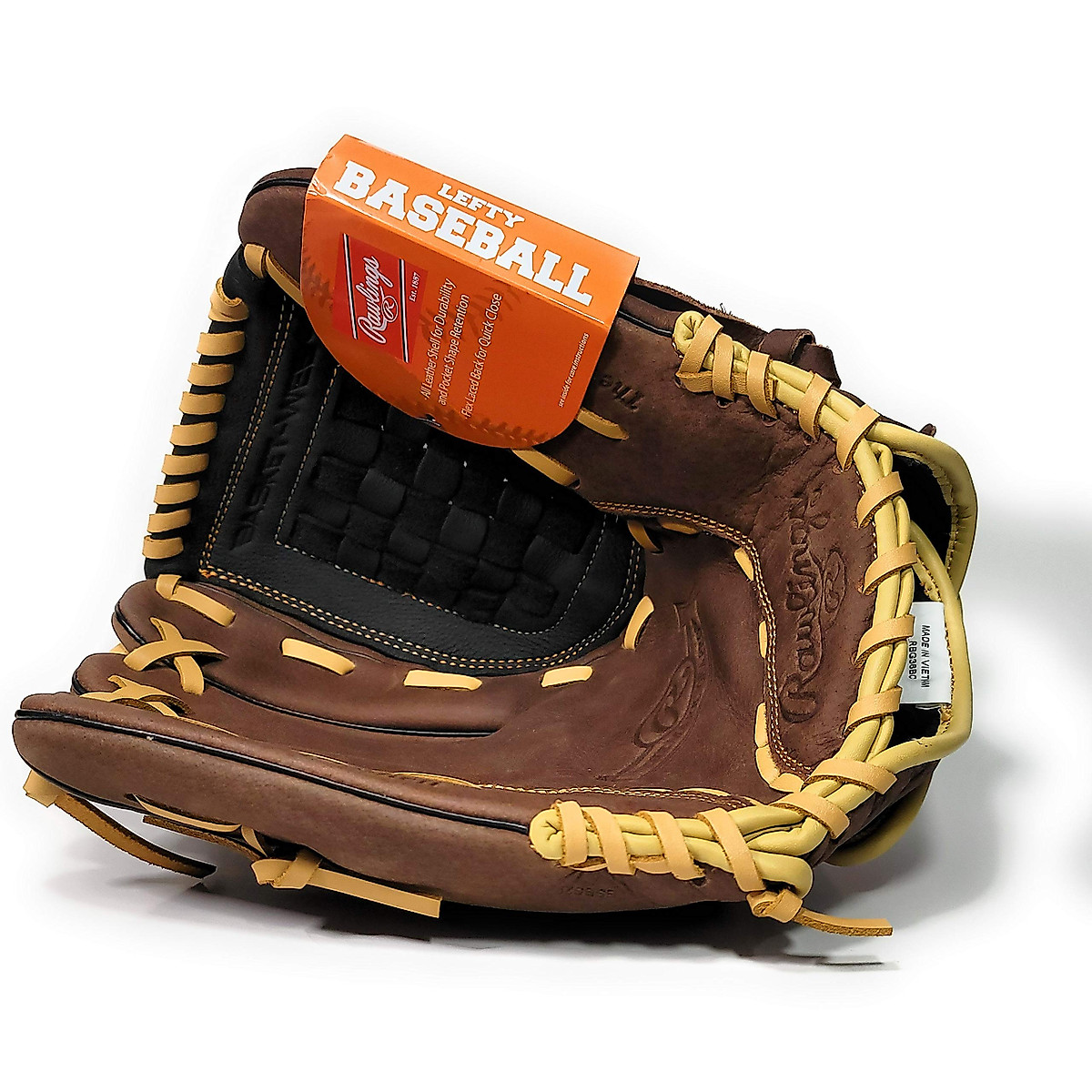 Rawlings Sporting Goods Prodigy Series Baseball Youth Glove, Brown 12"
