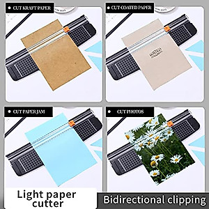 ZEQUAN A3 Paper Cutter Portable Trimmer - 18 inch Paper Trimmer for Scrapbooking, Max. Cutting Length 16.5 inch Craft Paper Cutter Guillotine 10 Sheet Copy Paper Capacity