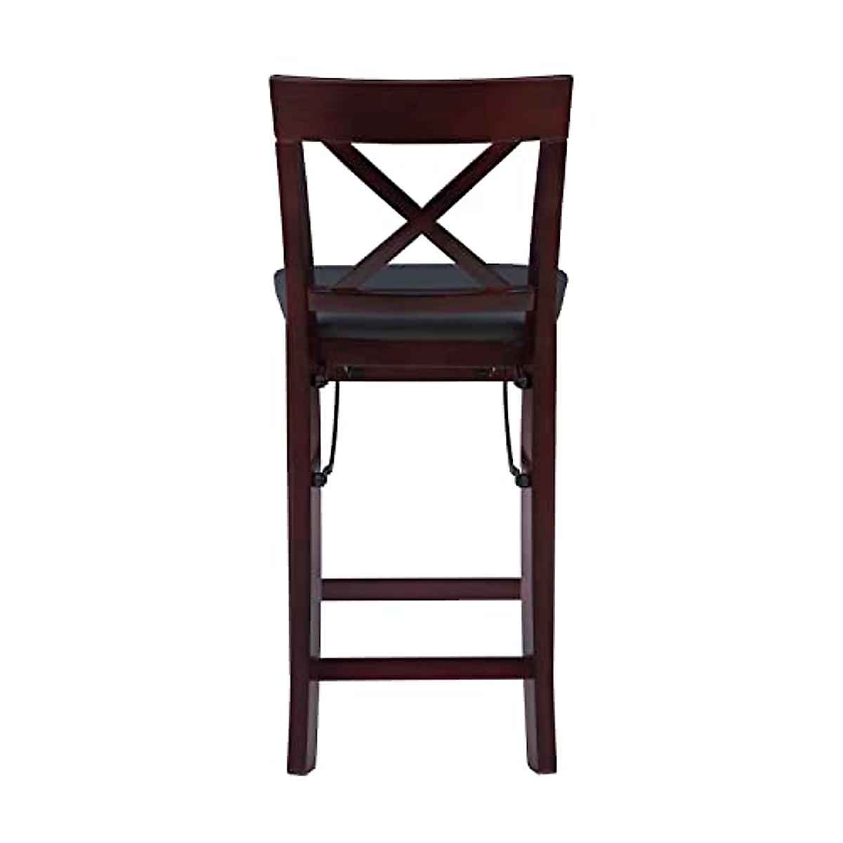 Linon Triena X Back Folding Counter Stool, Brown