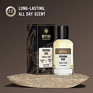 Wythe Inspired by Tom Ford Oud Wood for Men 1.7oz - Long-Lasting All Day Cologne - Premium Replica Scent - Made in USA with Clean Ingredients Rosewood, Leather & Saffron - Exotic, Leathery and Rich Fragrance