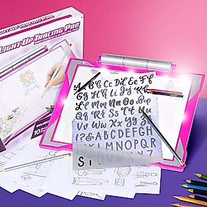 Crayola Light Up Tracing Pad Pink, Gifts & Toys for Girls and Boys, Age 6, 7, 8, 9 [Amazon Exclusive]