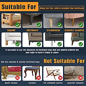 Toy Blocker for Under Couch, Under Bed Blocker for Pets,Adjustable Gap Bumper,Stop Things Sliding Under Sofa or Furniture,Compatible no damage to furniture, Easy to clean and Install(20Ft by 2 Inch)